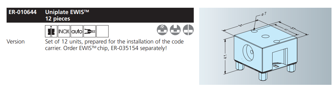 CPWS®-EROWA electrode holder uniplate ER-010644--EROWA EDM holder China ...