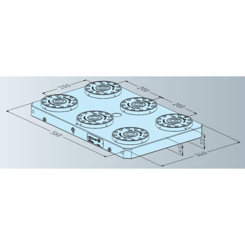EROWA ER-062458 MTS+ base plate 360 x 560 P,China manufacturer EMD ...