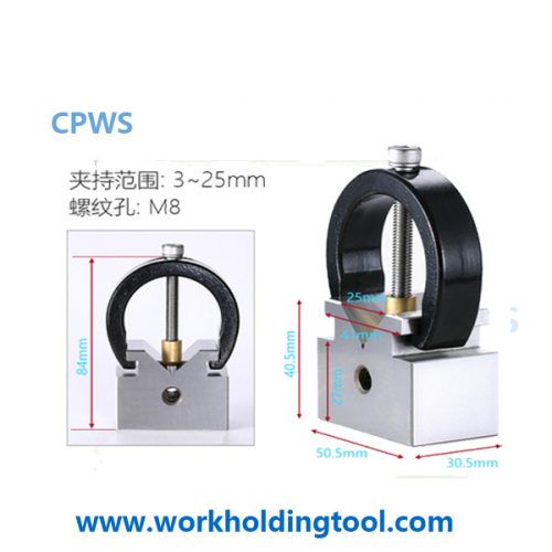 CPWS®-precision stainless steel V Block for clamping round workpiece ...